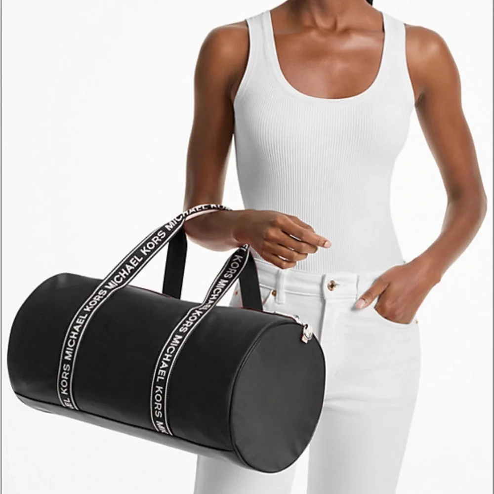 Michael Kors | Bags | Michael Kors Black And White Duffel Bag | Poshmark